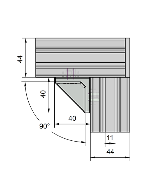 Angled bracket pre-assembled – SSPN